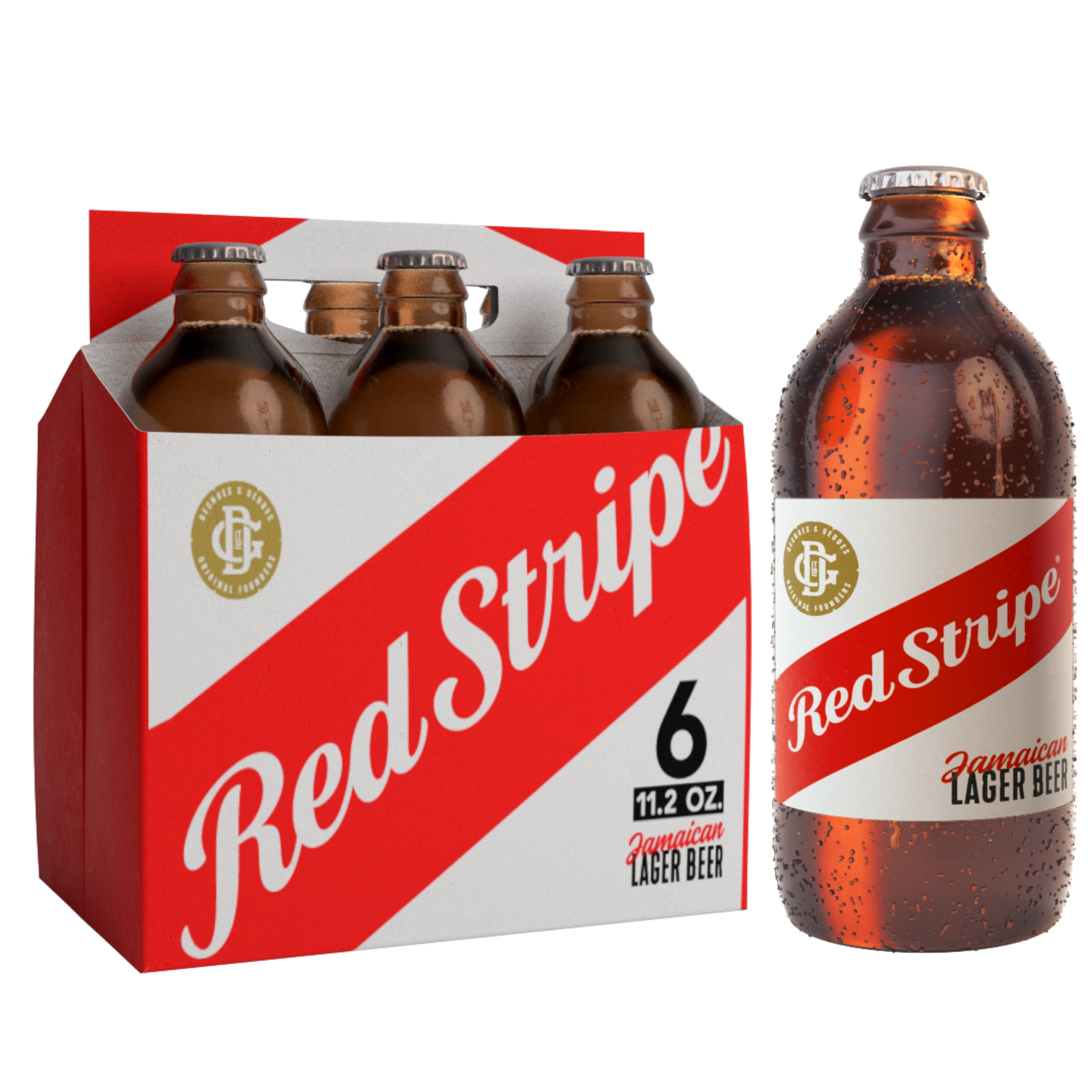 Red Stripe Lager Beer, 6 Pack, 11.2 fl oz Bottles - Walmart.com