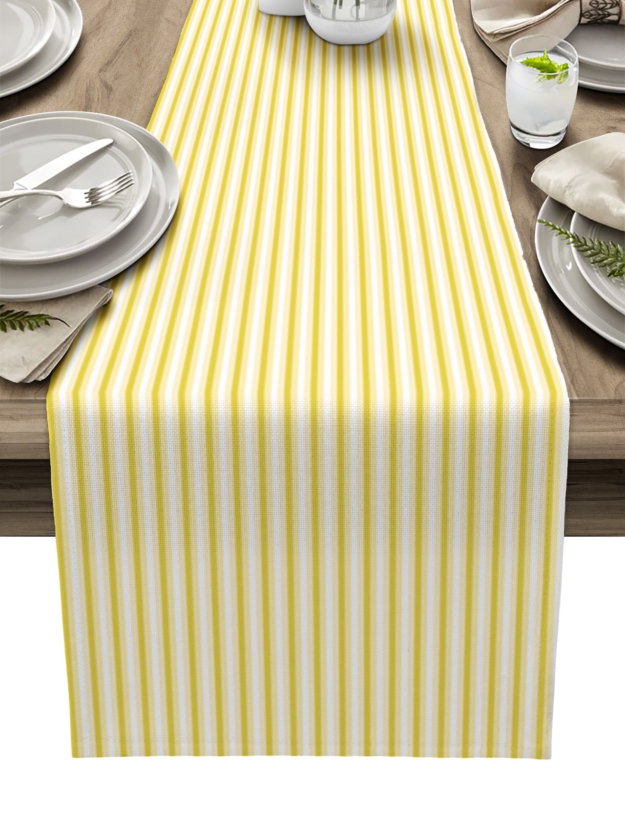 Red Stripe Solid Color Texture Table Runner ration Home r Dinner Table ...