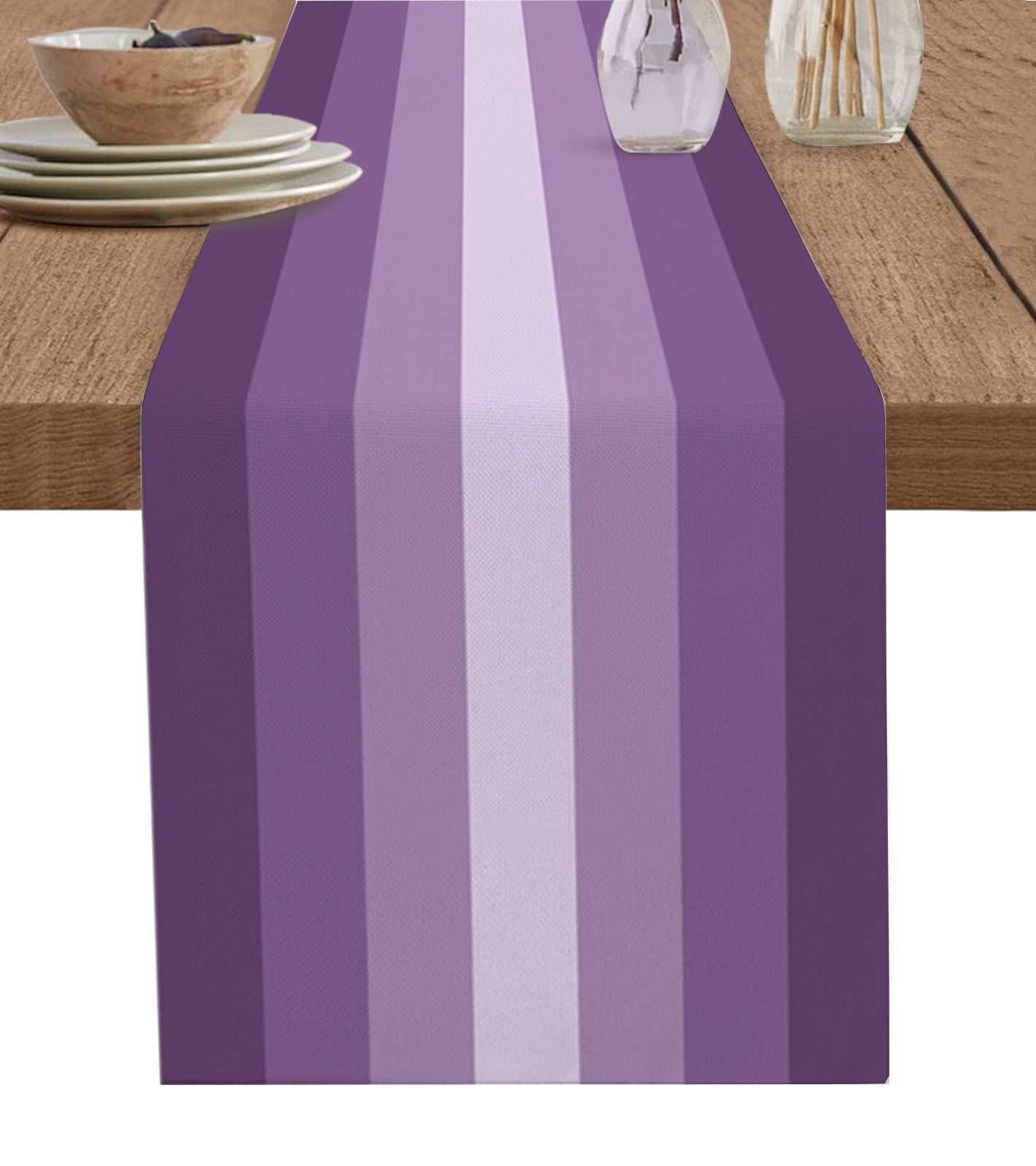 Red Stripe Solid Color Texture Table Runner ration Home r Dinner Table ...