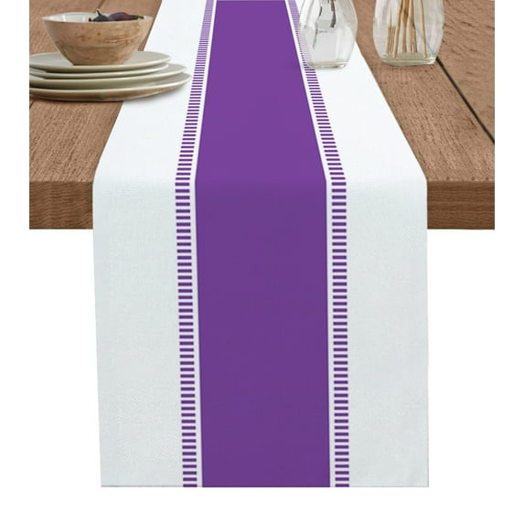 Red Stripe Solid Color Texture Table Runner ration Home r Dinner Table ...