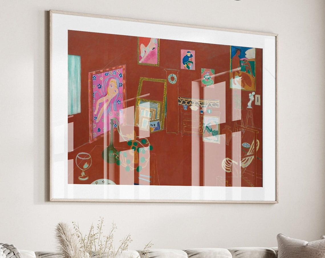 The Red Studio, Matisse Wall Art, Matisse Print, Henri Matisse ...