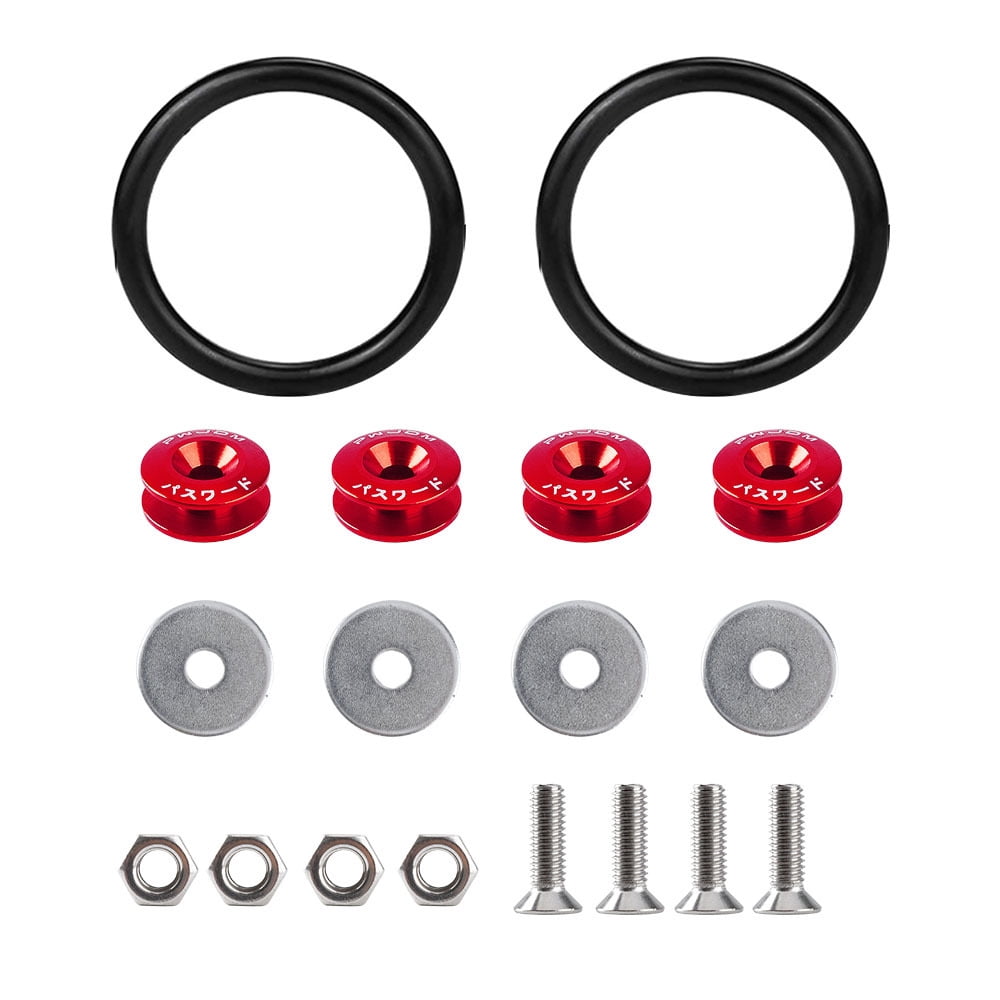 Red-Styling Quick Release Fasteners Kit, Car Front Bumper, Rear Bumper ...