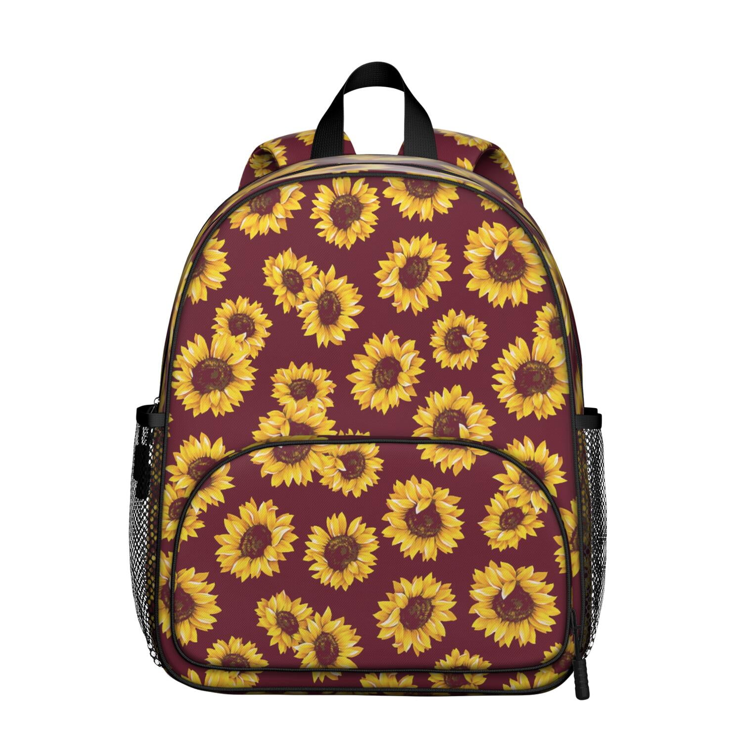 Red Sunflower Backpack Backpack for School,Cute School Bag,Schoolbag ...
