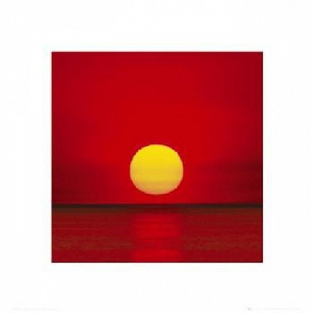 Red Sunset Laminated Poster (16 x 16) - Walmart.com