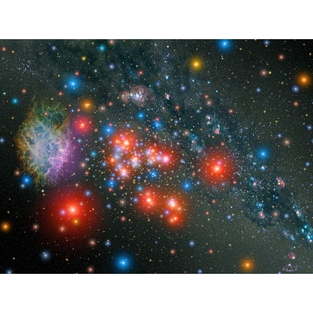 Red Super Giant Cluster with associated Supernova Remnant Poster Print ...