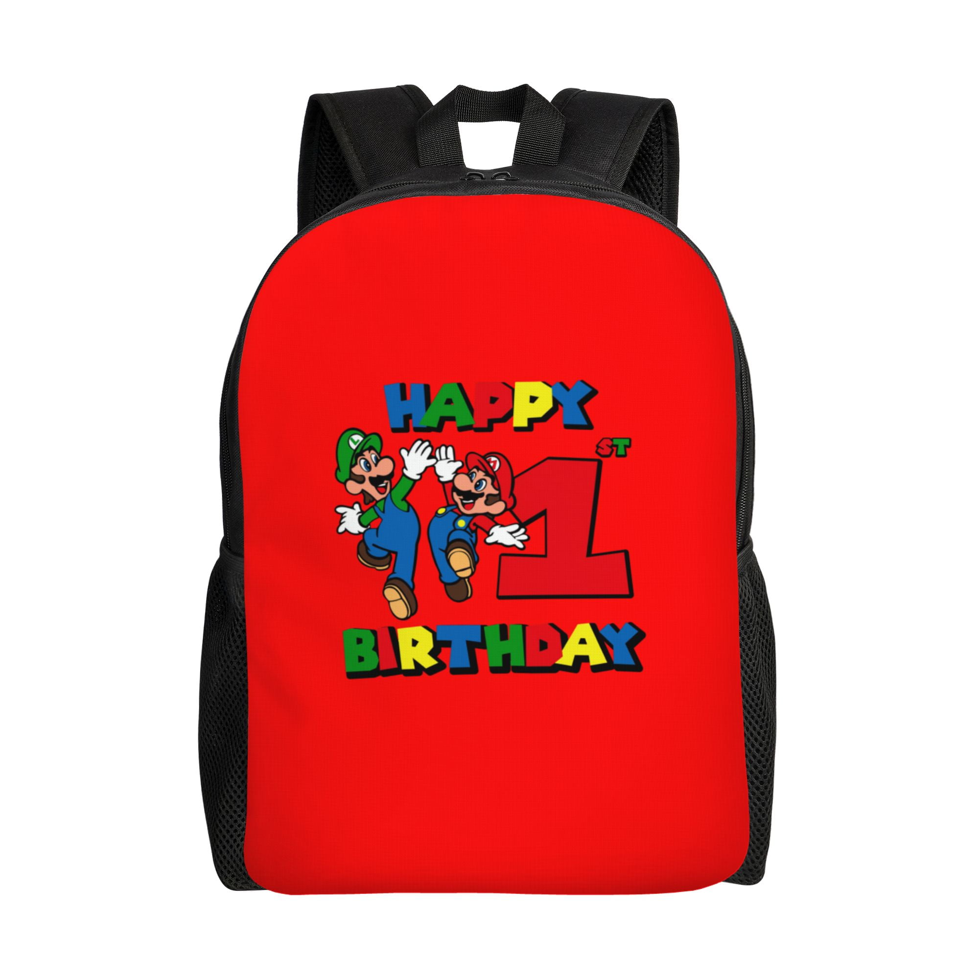 Red Mari-o Backpack Lightweight Casual Backpack, Travel Laptop Bookbag ...