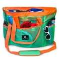 Red Suricata XL Mesh Beach Bag Tote - Turquoise Green & Orange ...