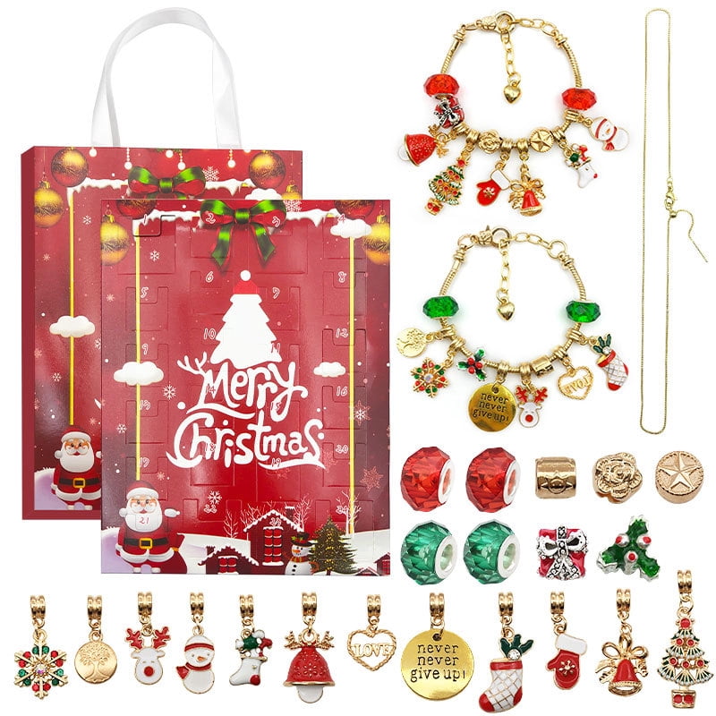 Red Surprise Christmas Gift Box - DIY Kit with Gold & Silver Options ...