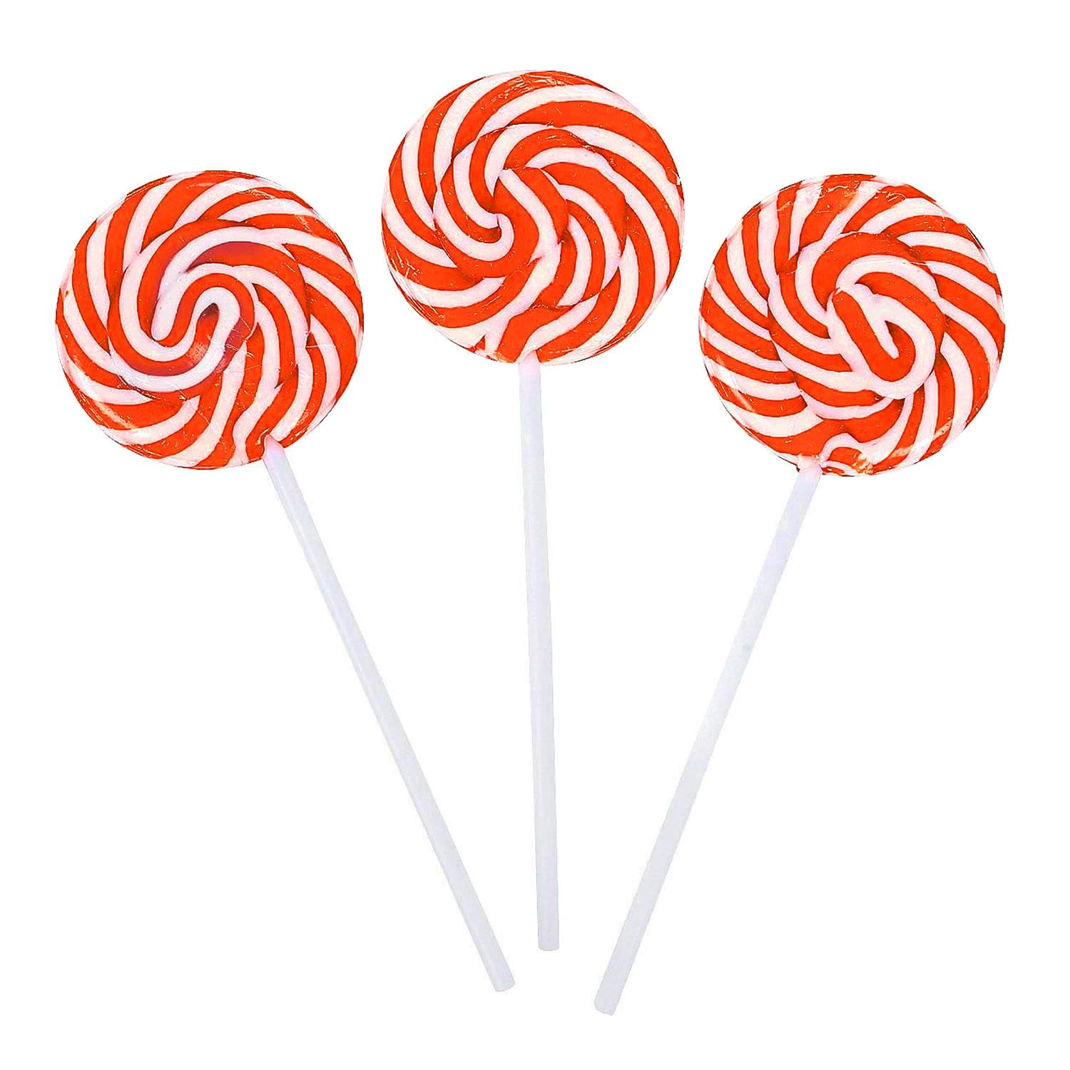 Red Swirl Lollipops - DMF15 24 Candy Suckers Individually Wrapped Bulk ...