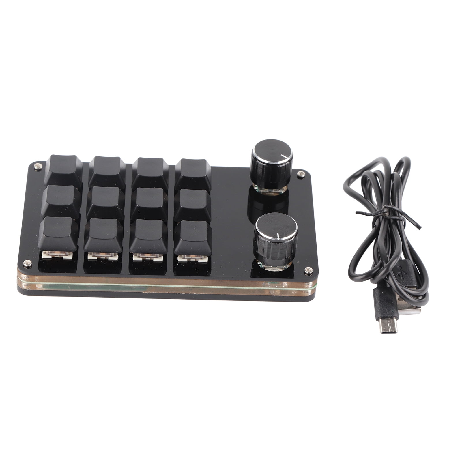 Red Switch Macro Keyboard Plug and Play Ergonomic Customized Knobs USB ...