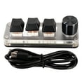 Red Switch Macro Keyboard Plug and Play Ergonomic Customized Knobs USB Mini Keypad for Desktop ...