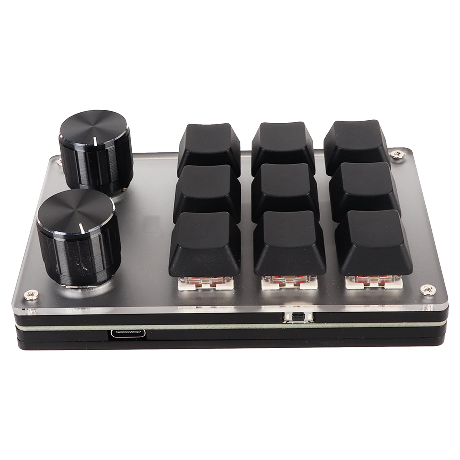 Red Switch Macro Keyboard Plug and Play Ergonomic Customized Knobs USB ...