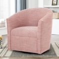 Red Swivel Barrel Chair | Comfortable Relaxation with Wrap-Around ...