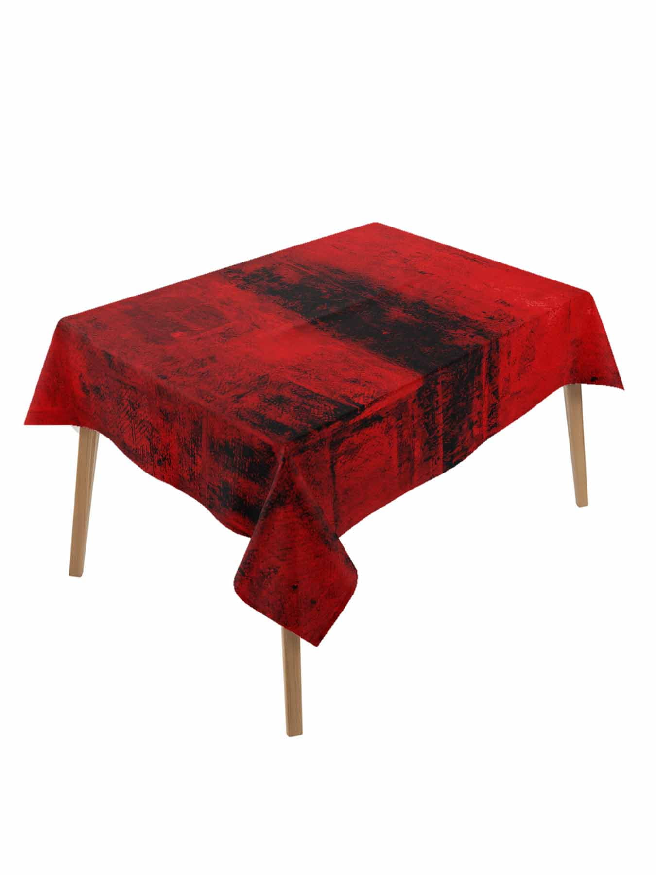 Red Table Cloth, Retro Oil Painting Modern Abstract Art Aesthetics ...
