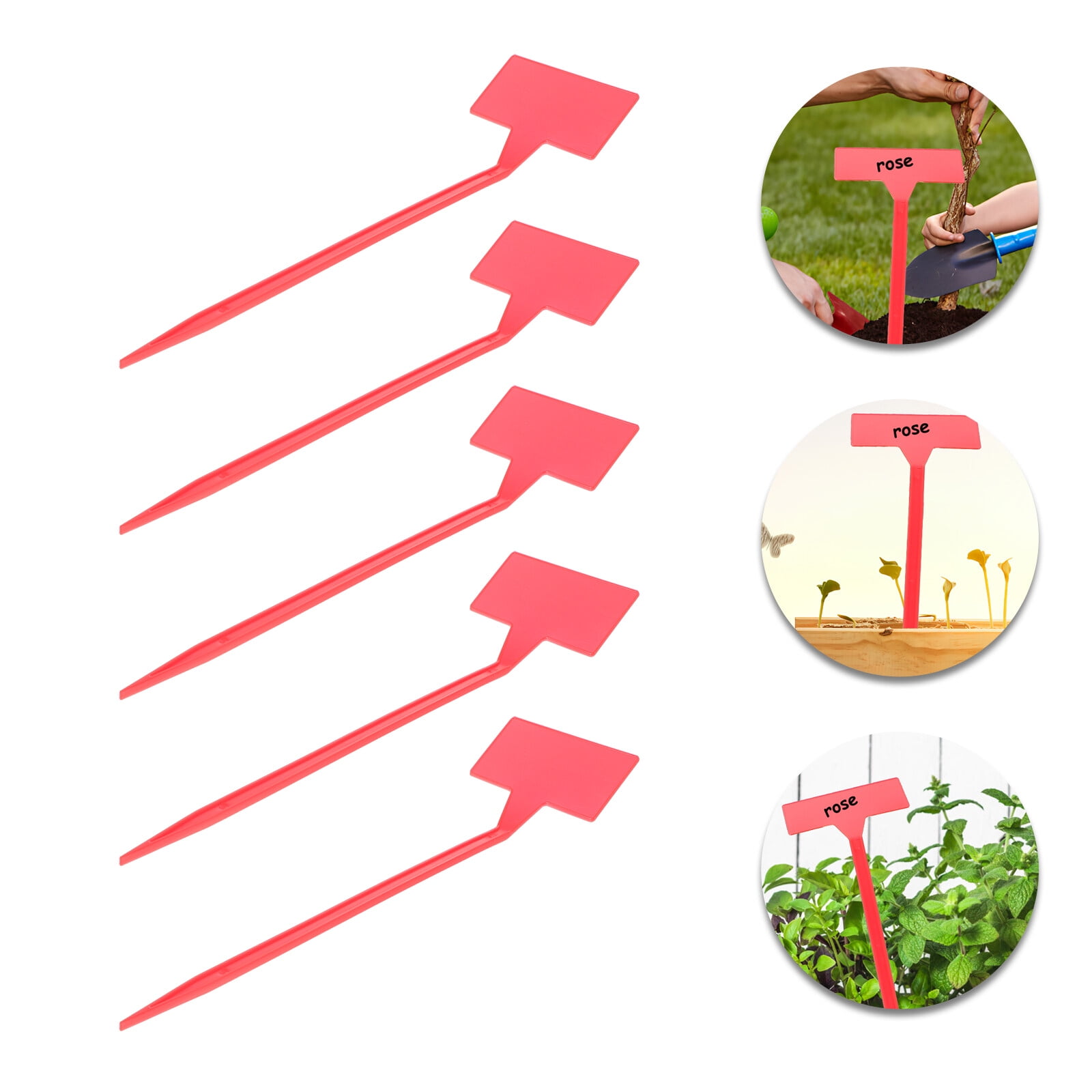 10pcs Reusable Red Plant Labels for Garden Use Waterproof PP Material ...