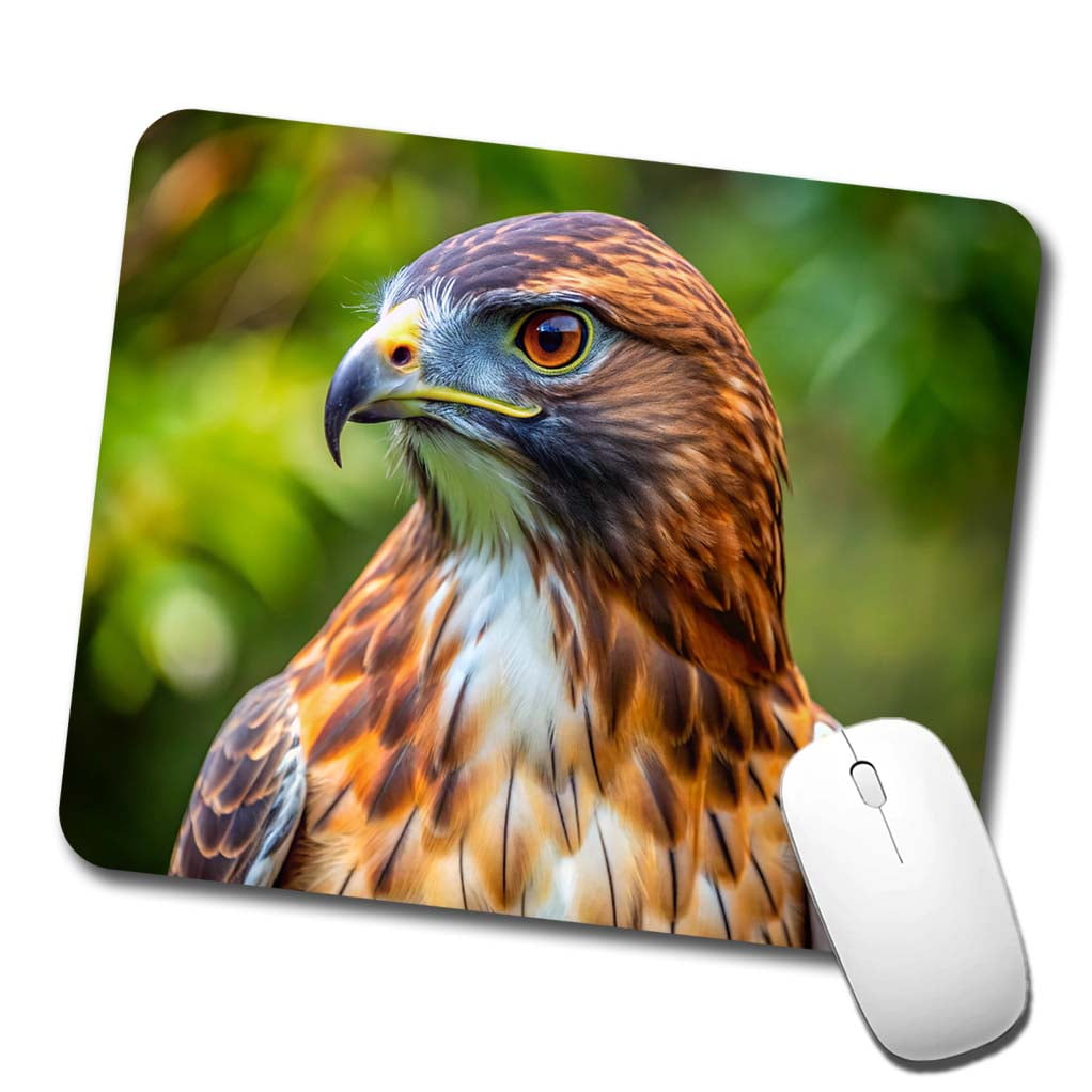 Red-Tailed Hawk Raptor Bird Of Prey Mouse Pad Low Profile Gaming Mat ...