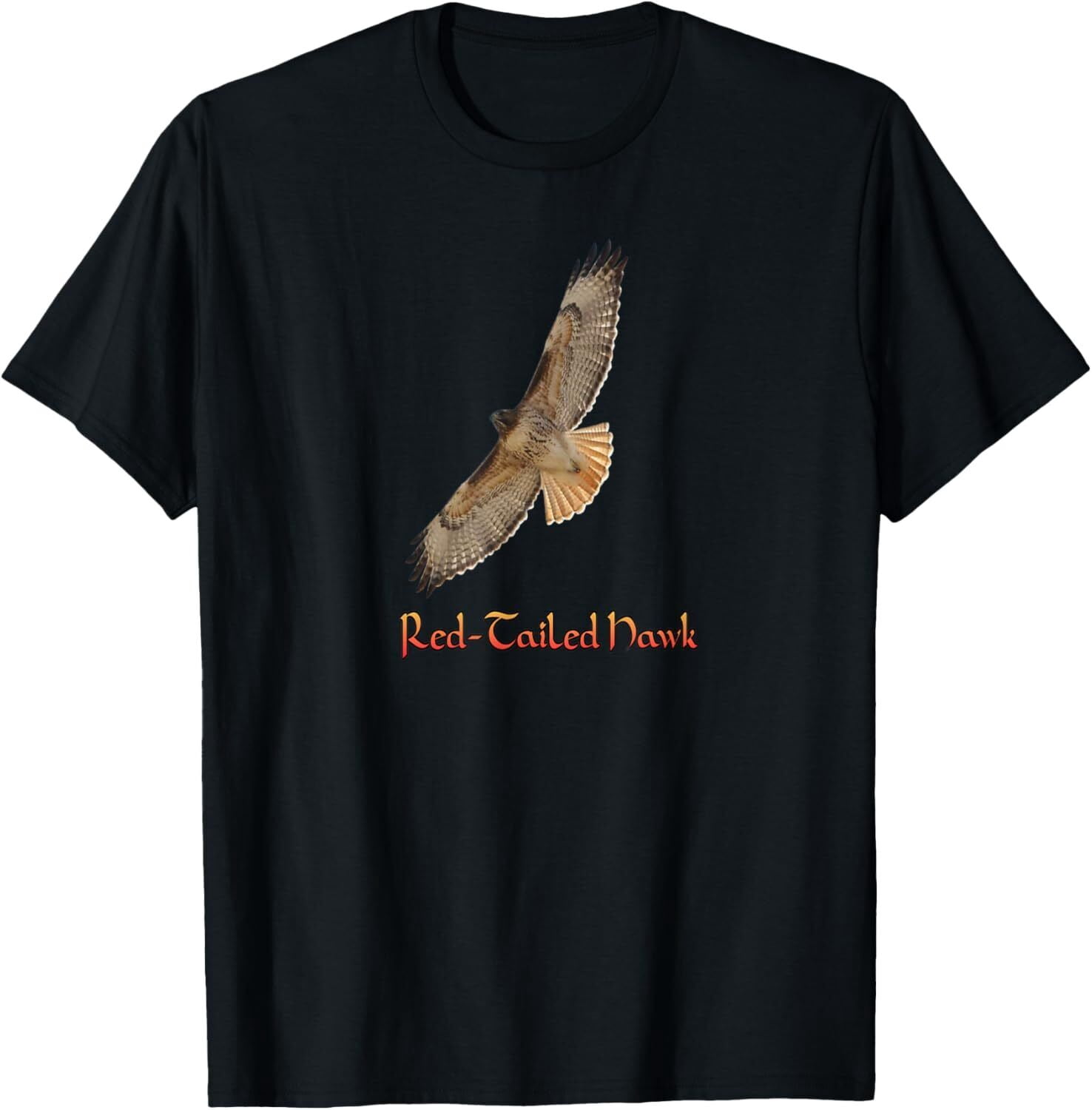 Red Tailed Hawk T-Shirt Hoodie - Walmart.com