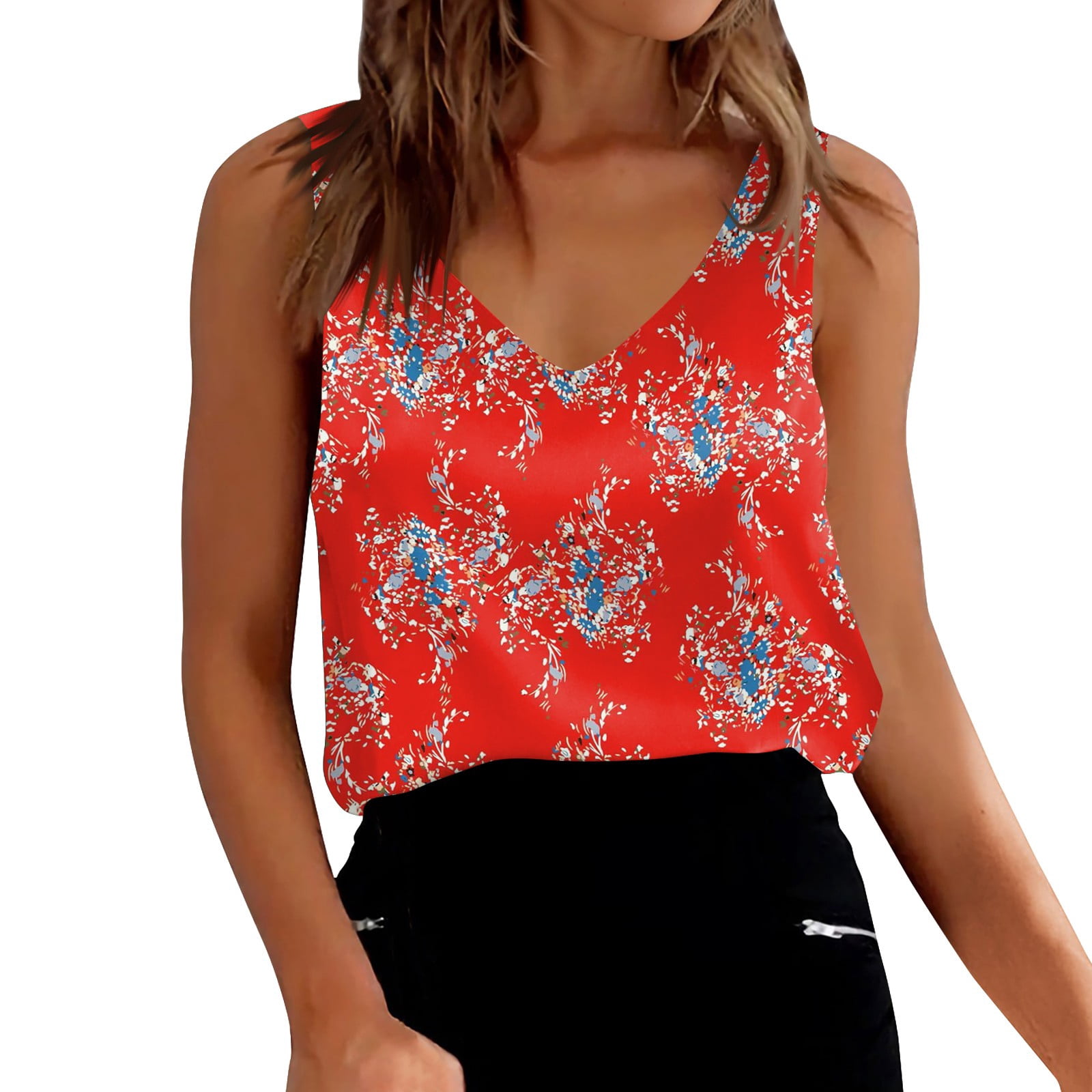 Red Tank Top Woman - Walmart.com
