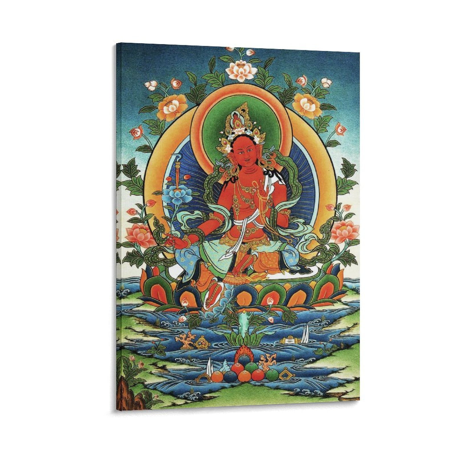 Red Tara Tibetan Thangka Poster Artworks Canvas Poster Room Aesthetic ...