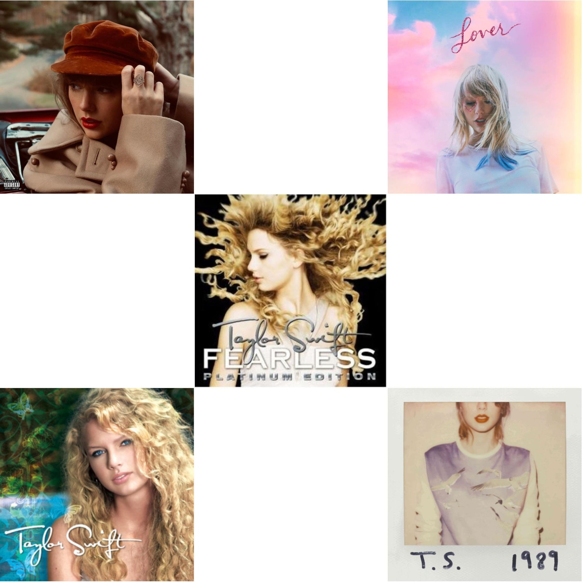 Red (Taylor's Version) (Edited) (2CD) & Taylor Swift & Fearless & Lover ...