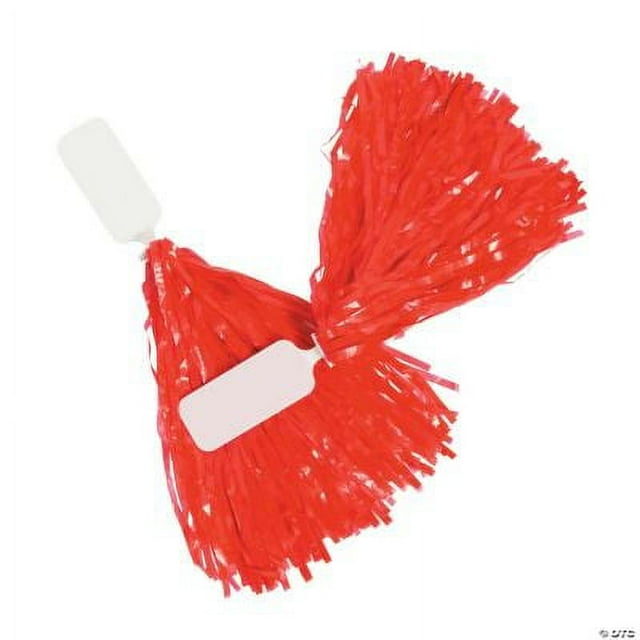 Red Team Spirit Pom-Poms-Red, Birthday, Toys, 24 Pieces - Walmart.com