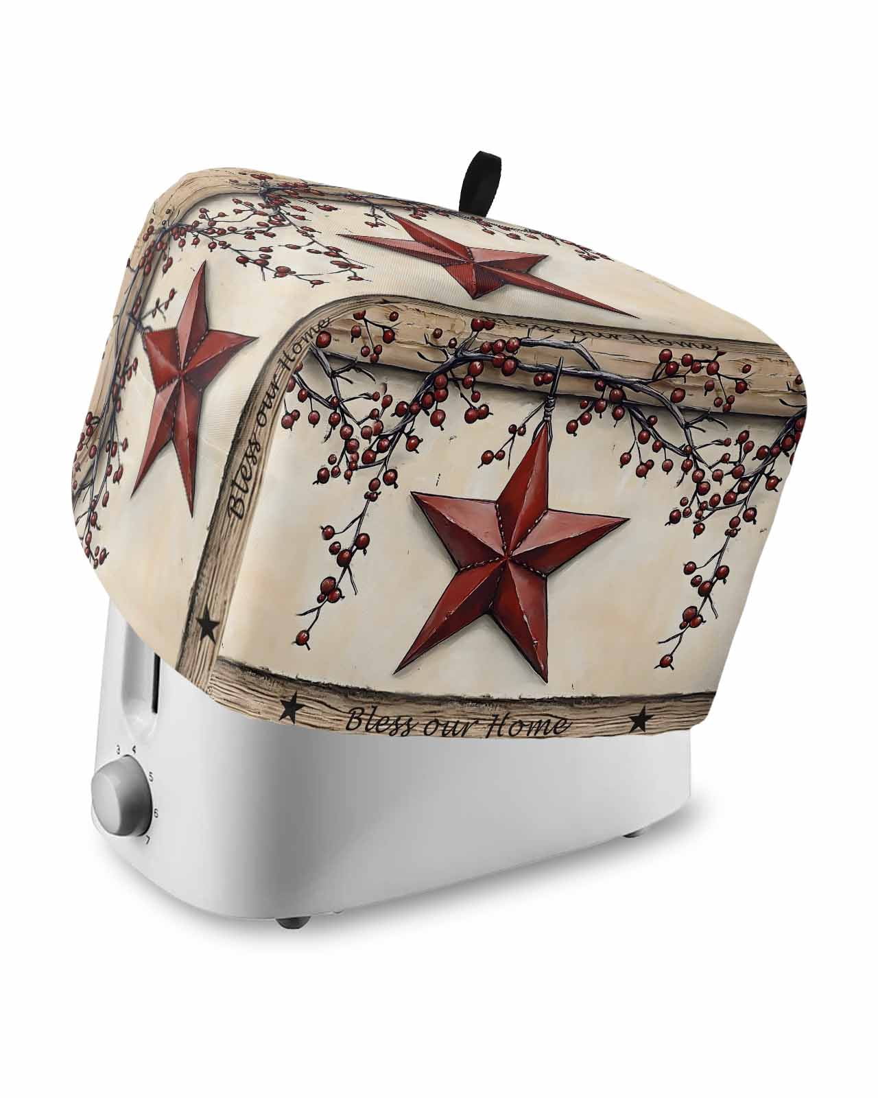 Red Texas Star Rustic Small Toaster Cover 2 Slice, Kitchen Appliance ...