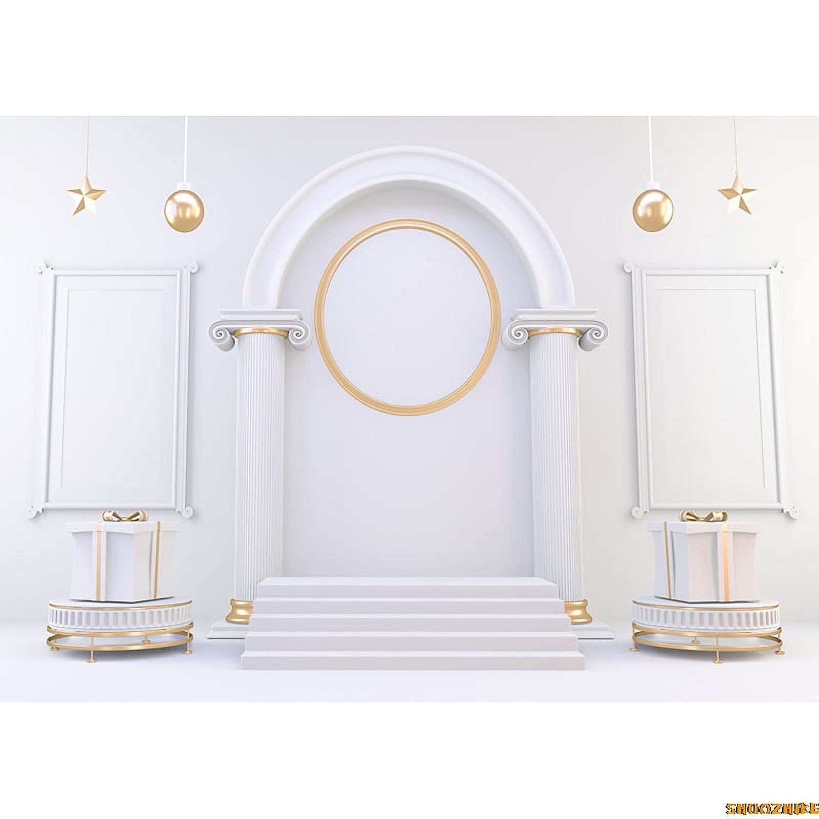 Red Theater Podium Stage Op Curtain Spotlight Photography Backdrops ...
