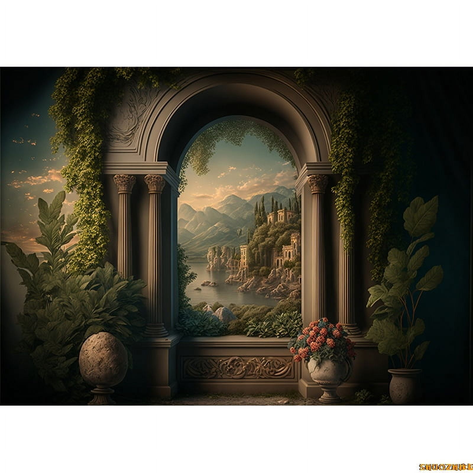 Red Theater Podium Stage Op Curtain Spotlight Photography Backdrops ...