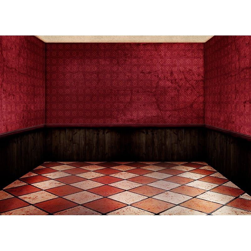 Red Theater Podium Stage Open Curtain Spotlight Photography Backdrops ...