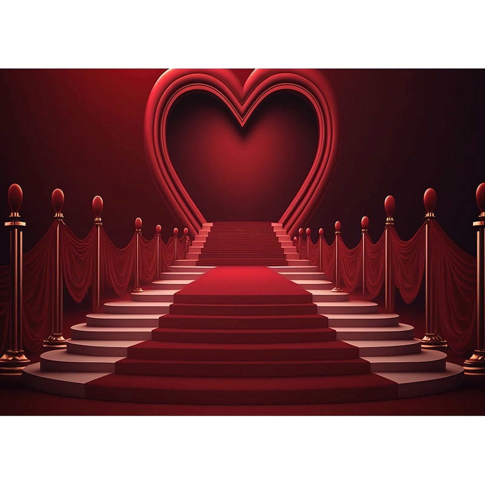 Red Theater Podium Stage Open Curtain Spotlight Photography Backdrops ...