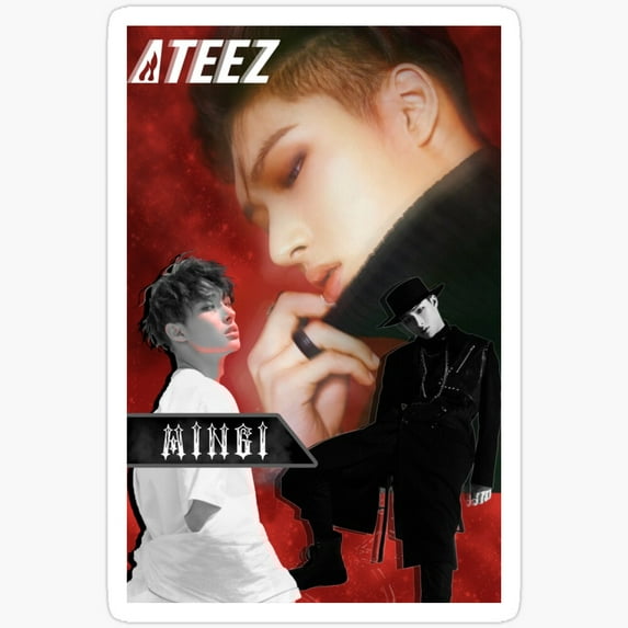 Red Theme Mingi Sticker Phone Decal Water Bottle Stickers Car Decals ...