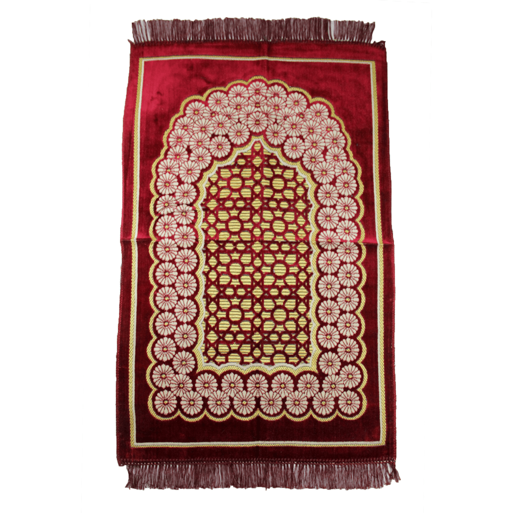 Red Thin Turkish Soft Prayer Mat Sajada Janamaz Muslim Meditation Rug ...