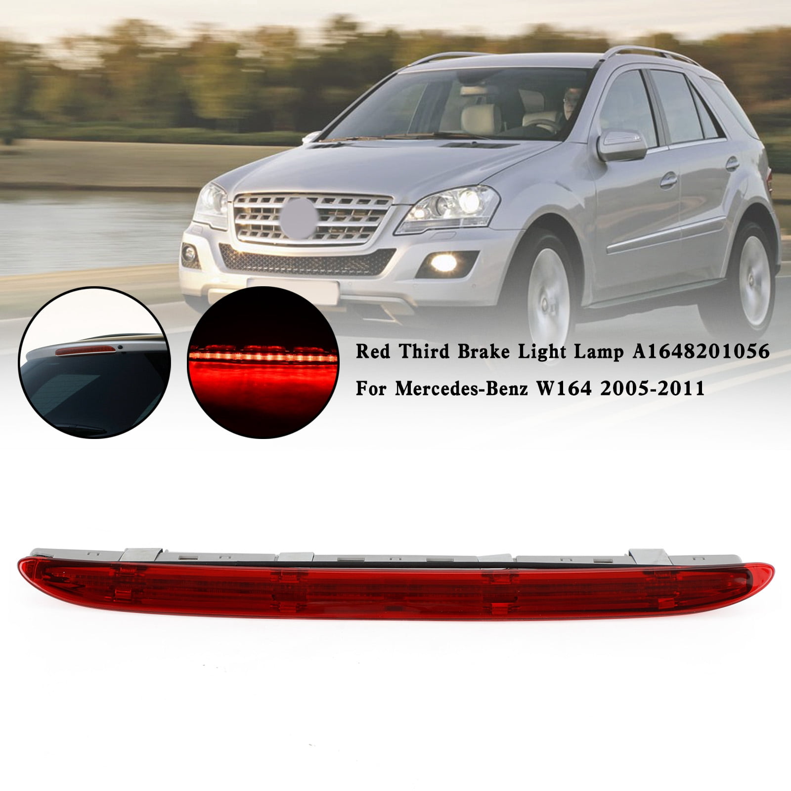 Red Third Brake Light Lamp A1648201056 For Mercedes-Benz W164 2005-2011 ...