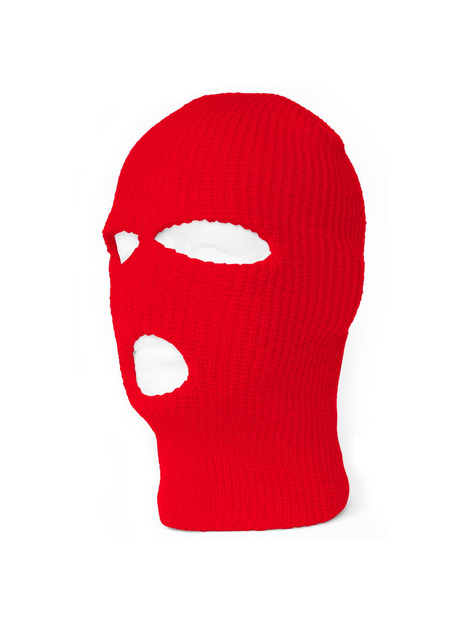 Red Three Holed Ski Mask 1pc - Walmart.com