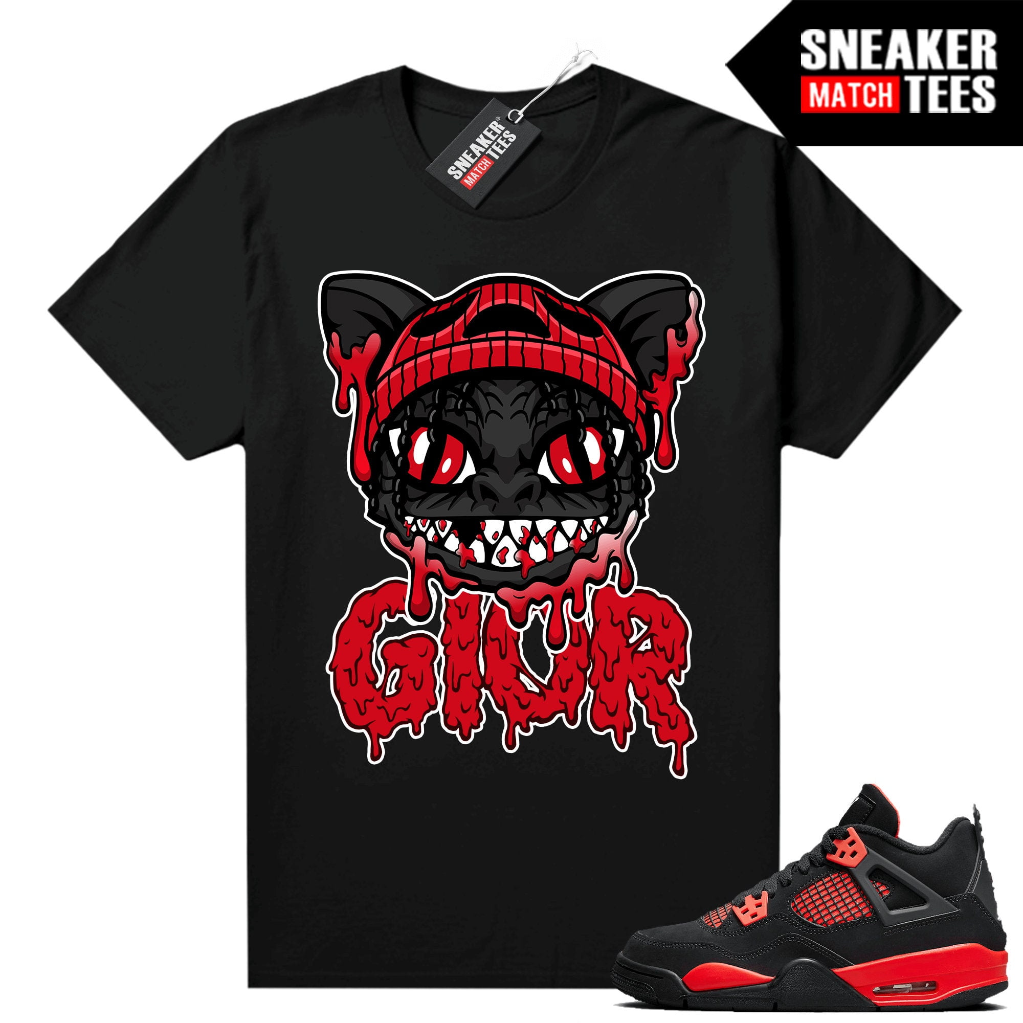 Red Thunder 4s shirts to match Marcello Gior "Super Gremlin" - Walmart.com