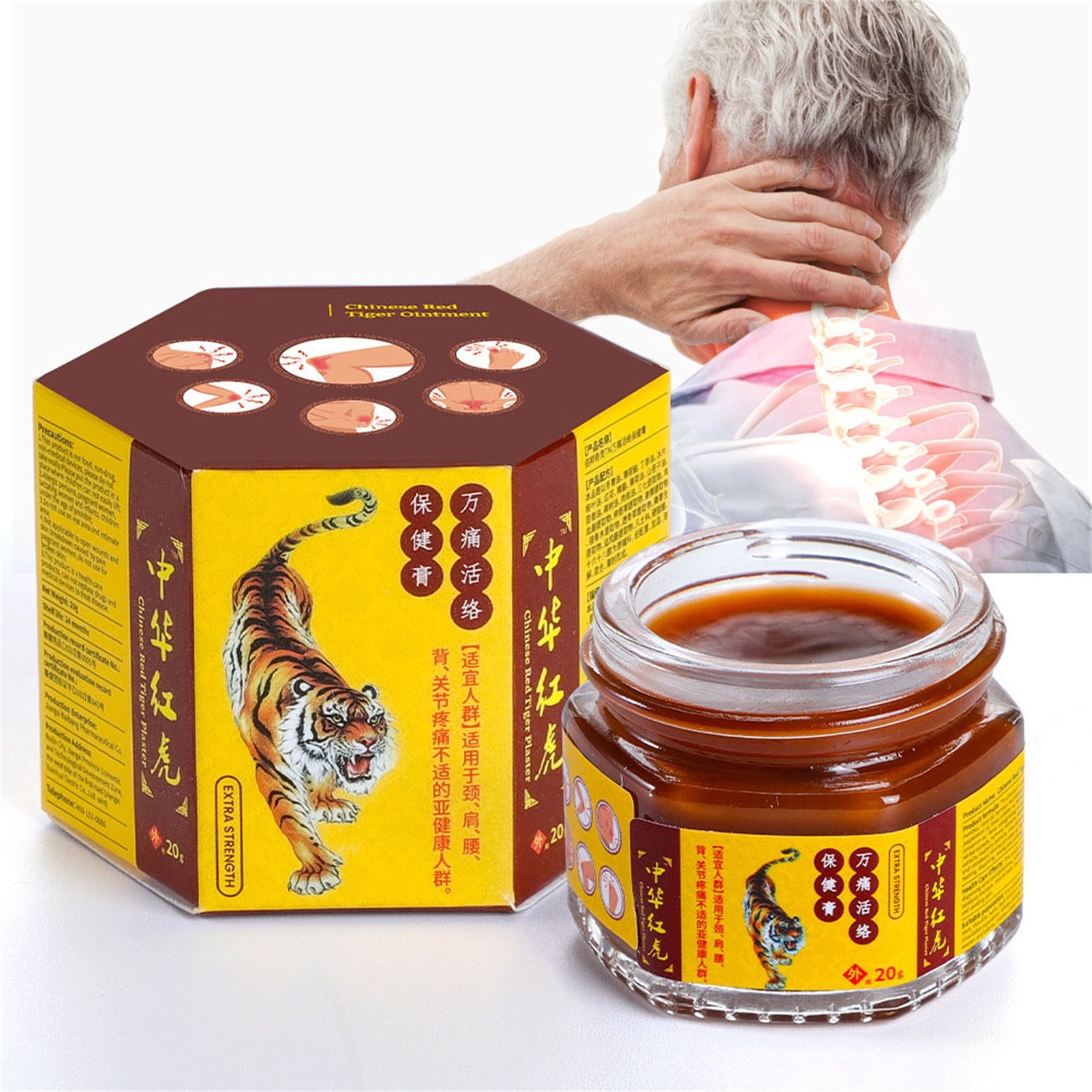 Red Tigers Ointment For Joint Muscle Shoulder Pain Soothing Liquid ...