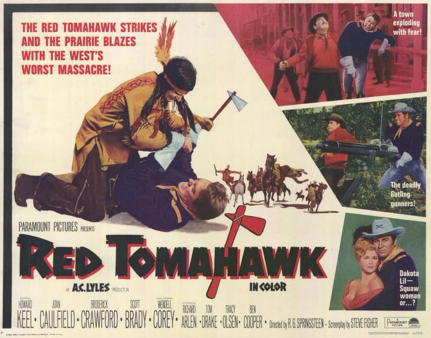 Red Tomahawk - movie POSTER (Style A) (11" x 14") (1966) - Walmart.com