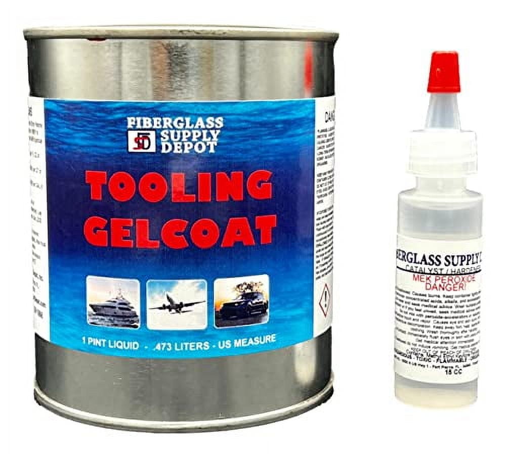 Red Tooling Gelcoat Pint With 15Cc Hardener (Mekp) - Walmart.com