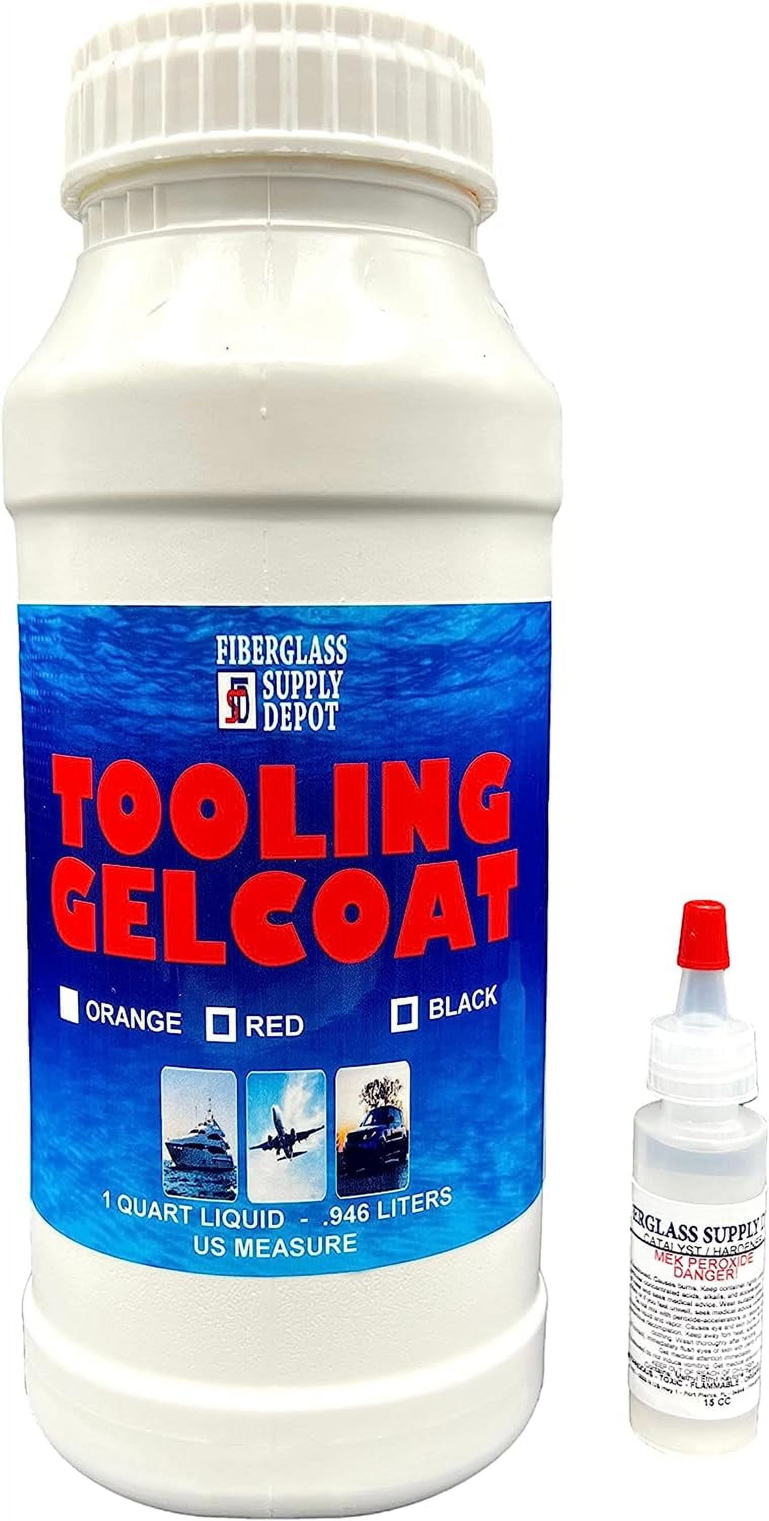 Red Tooling Gelcoat Quart with 15cc Hardener (MEKP) - Walmart.com