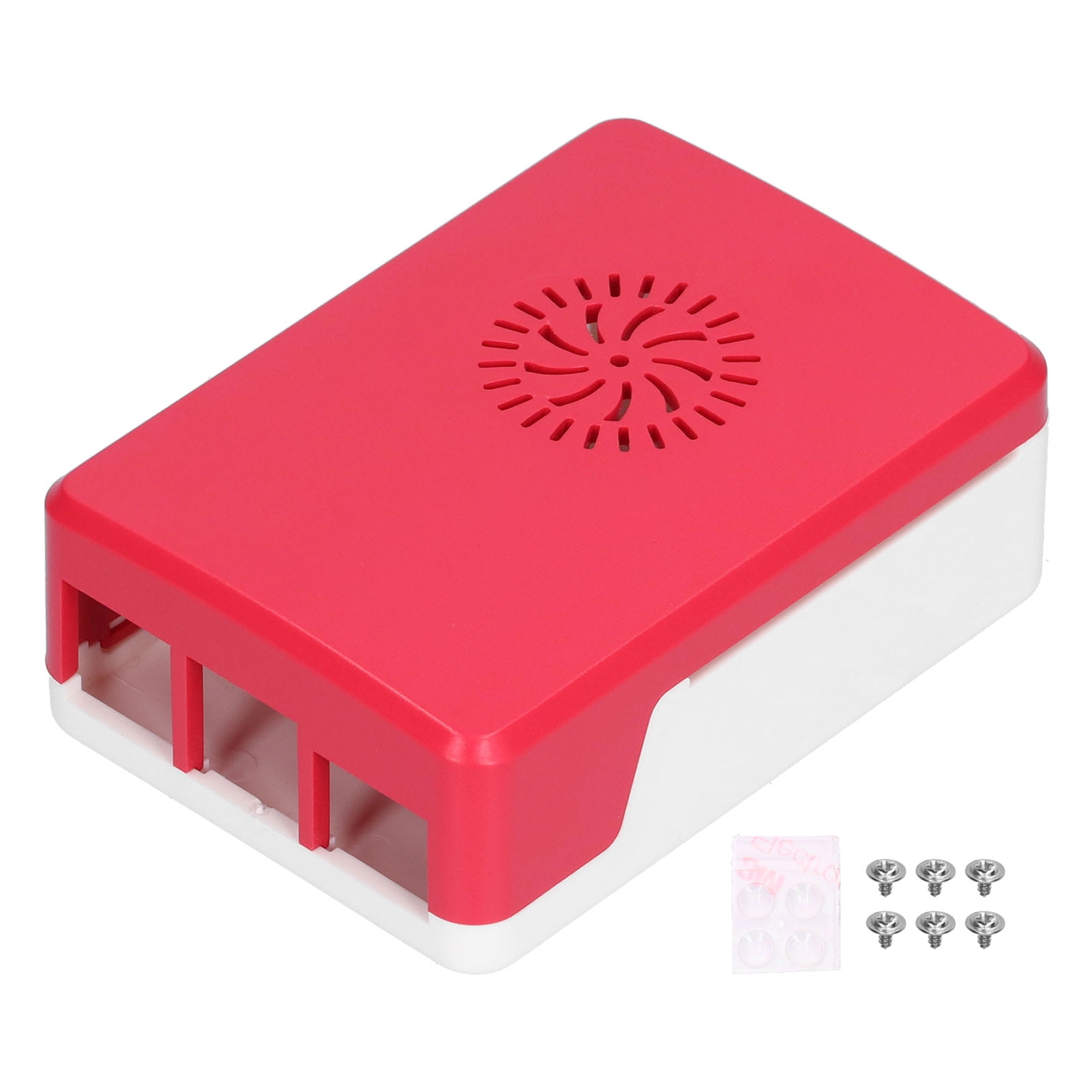 Red Top, White Base, Easy Removable Cover, Compact Protection Raspberry ...