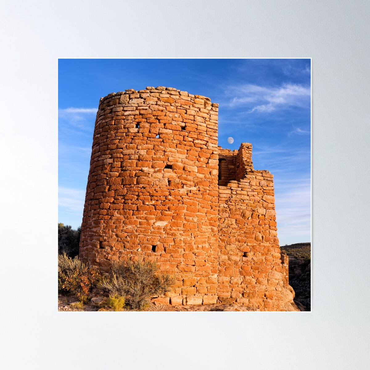Red Towers Hovenweep Poster Wall Art, Modern Wall Decor For Living Room ...