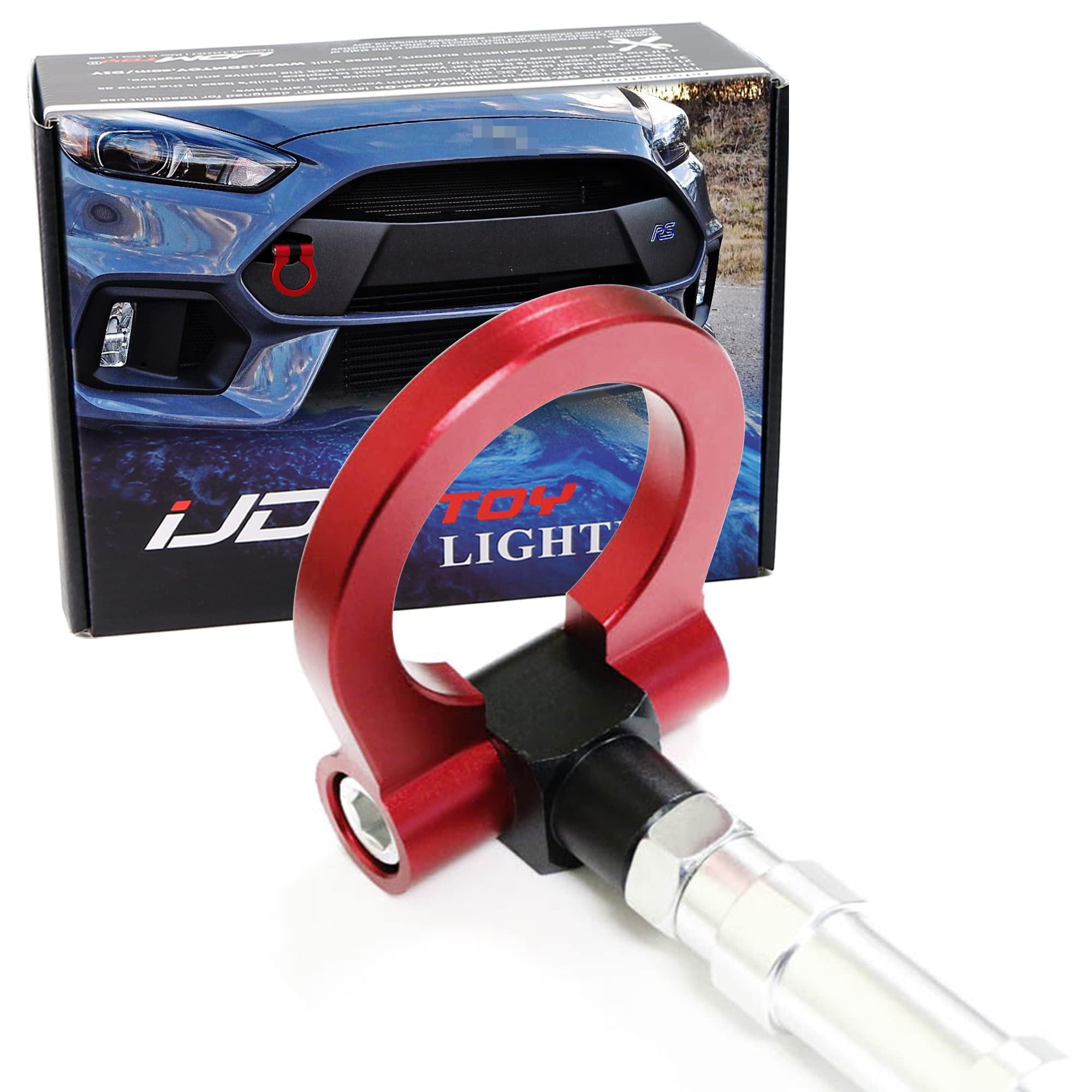 Red Track Racing Style Tow Hook Ring For 2016-18 Ford Focus RS ONLY ...