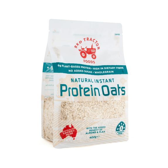 Red Tractor Foods - Natural Instant Protein Oats - with Almond Flax ...