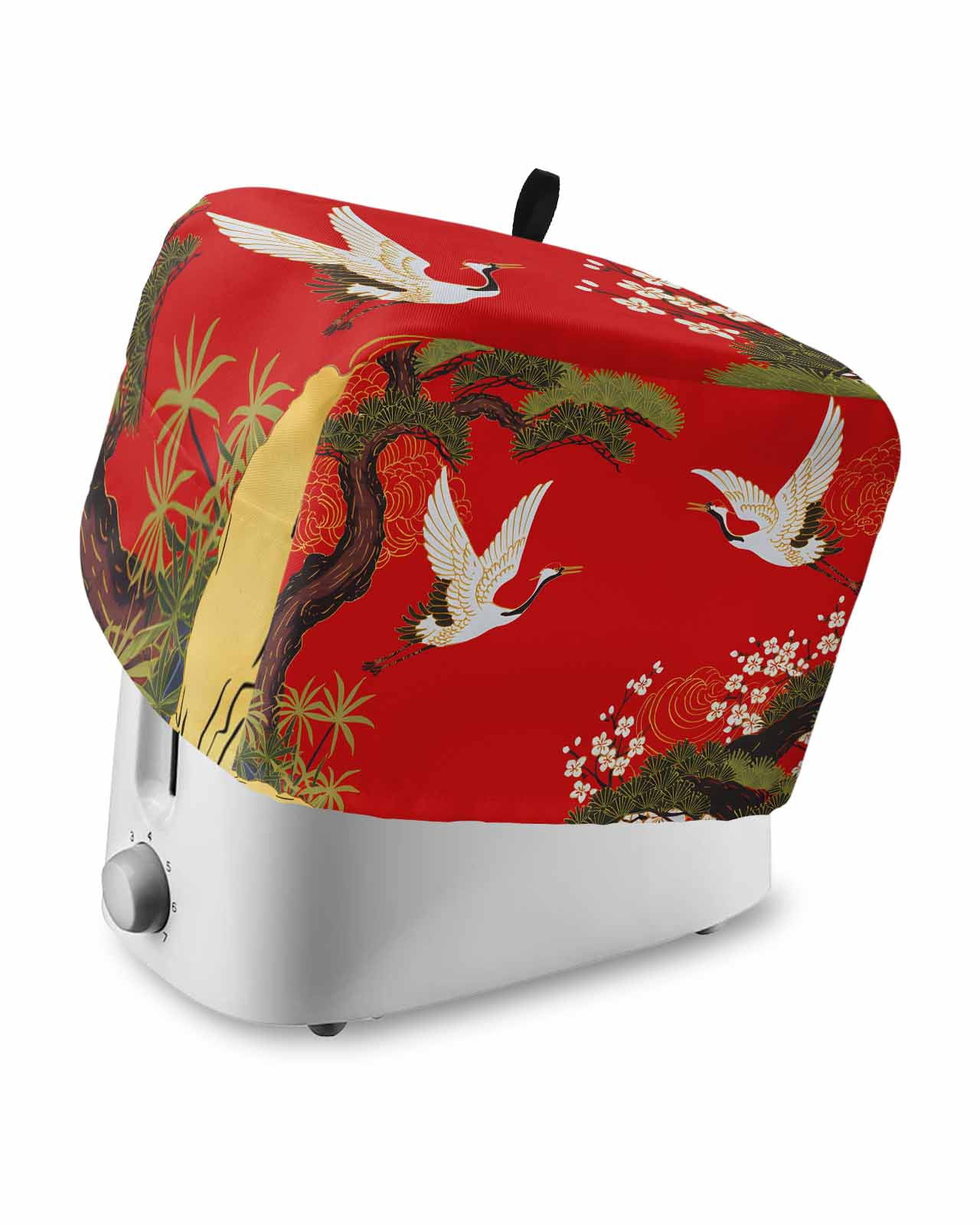 Red Traditional Toaster Cover 4 Slice, Large Kitchen Appliance Covers ...