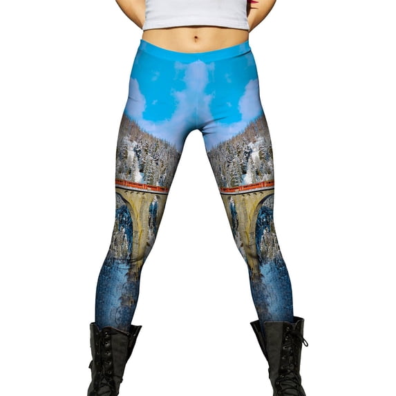 Red Train Swiss Alps Leggings - Walmart.com