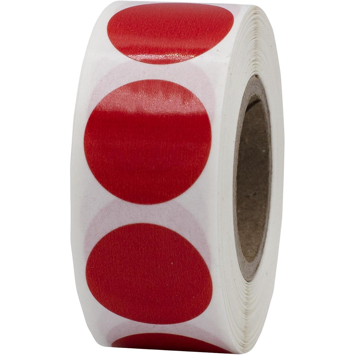 Red Transparent Circle Dot Stickers | 0.75" Inch Round | 500 Pack ...