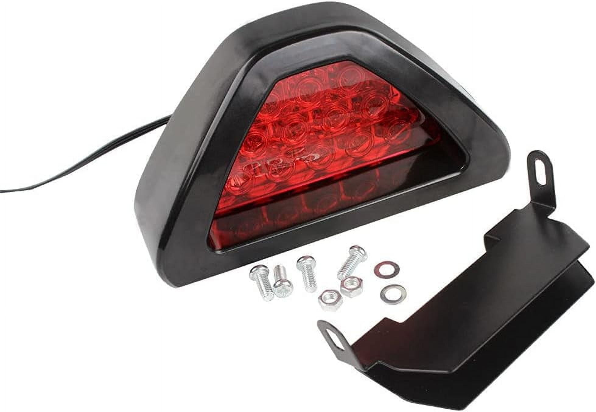 Red And Transparent Lens LED Brake Lights, Super Bright Inverted ...