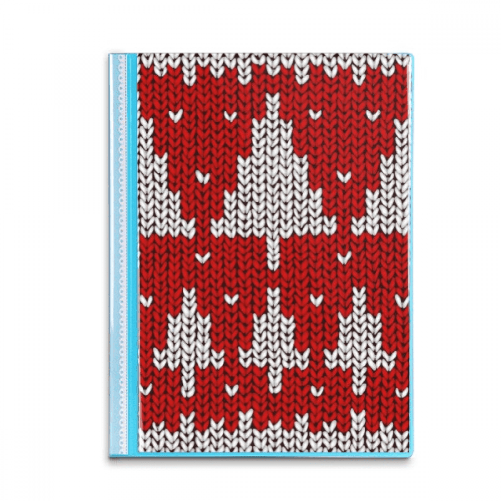 Red Tree Knit Nordic Illustration Pattern Book Sheet Protectors ...