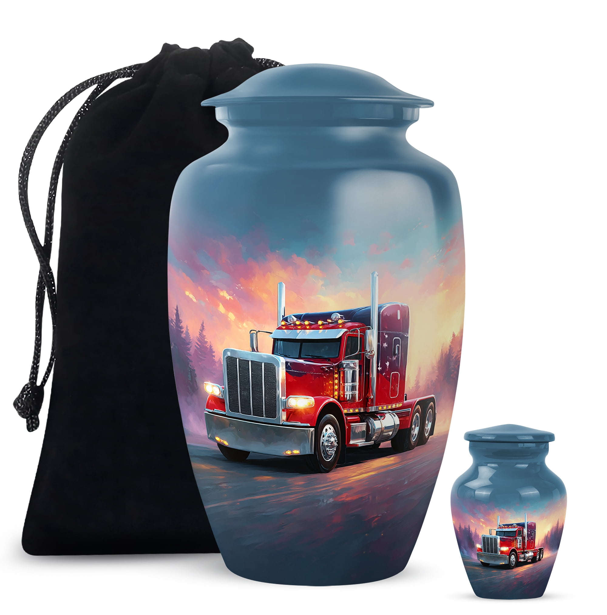 Red Truck Urns, Cremation Urn For Human Ashes Adult Male, Memorial ...