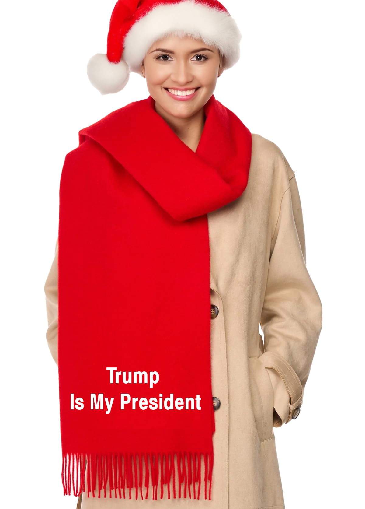 Red Trump 2024 Scarf – Patriotic Winter Wear | MAGA Supporter Gift ...